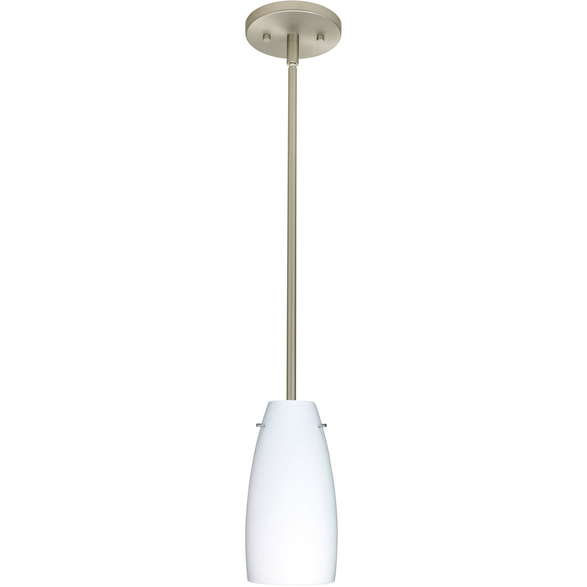Besa Lighting 1TT-151207-SN Tao 10 1 Light Satin Nickel Stem Pendant ...