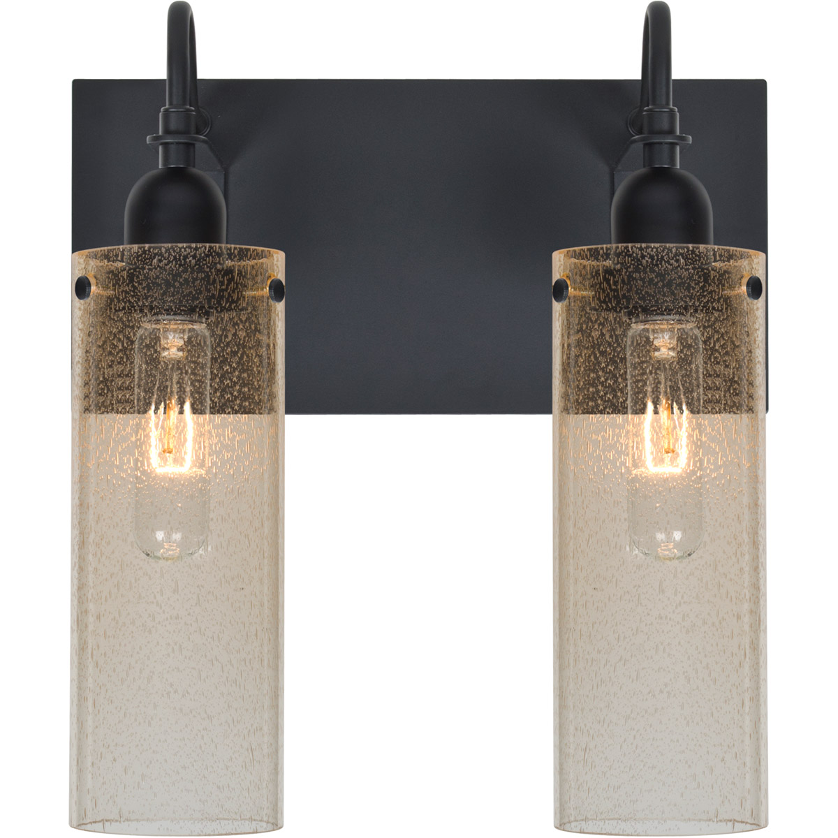 Besa Lighting 2WG-JUNI10GD-BK Juni 10 2 Light 12 inch Black Vanity ...