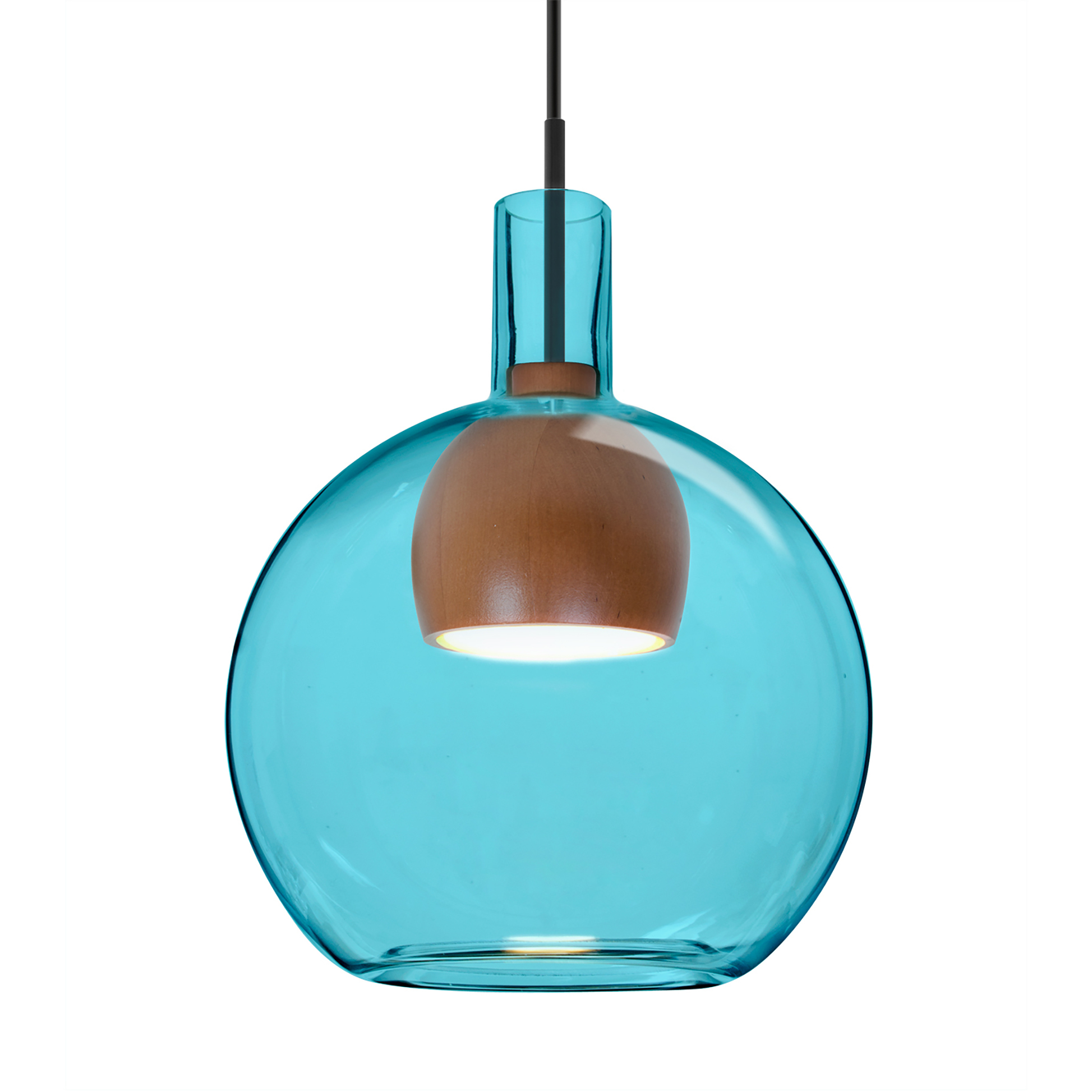 Besa Lighting 1JT-BENJIBLMD-LED-BK Benji LED Black Cord Pendant Ceiling ...