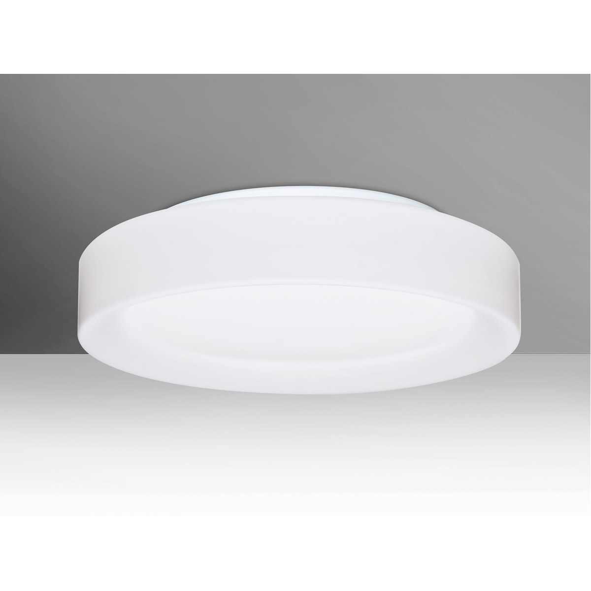Pella 16 LED 16 inch Flush Mount Ceiling Light in Opal Matte Glass