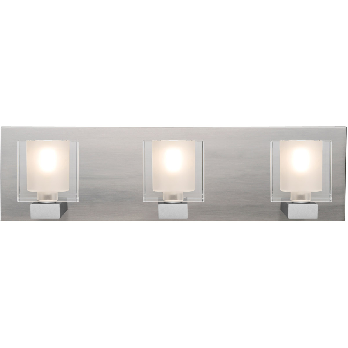 Besa Lighting 3WF-BOLOFR-SN Bolo 3 Light 22 inch Satin Nickel Vanity ...