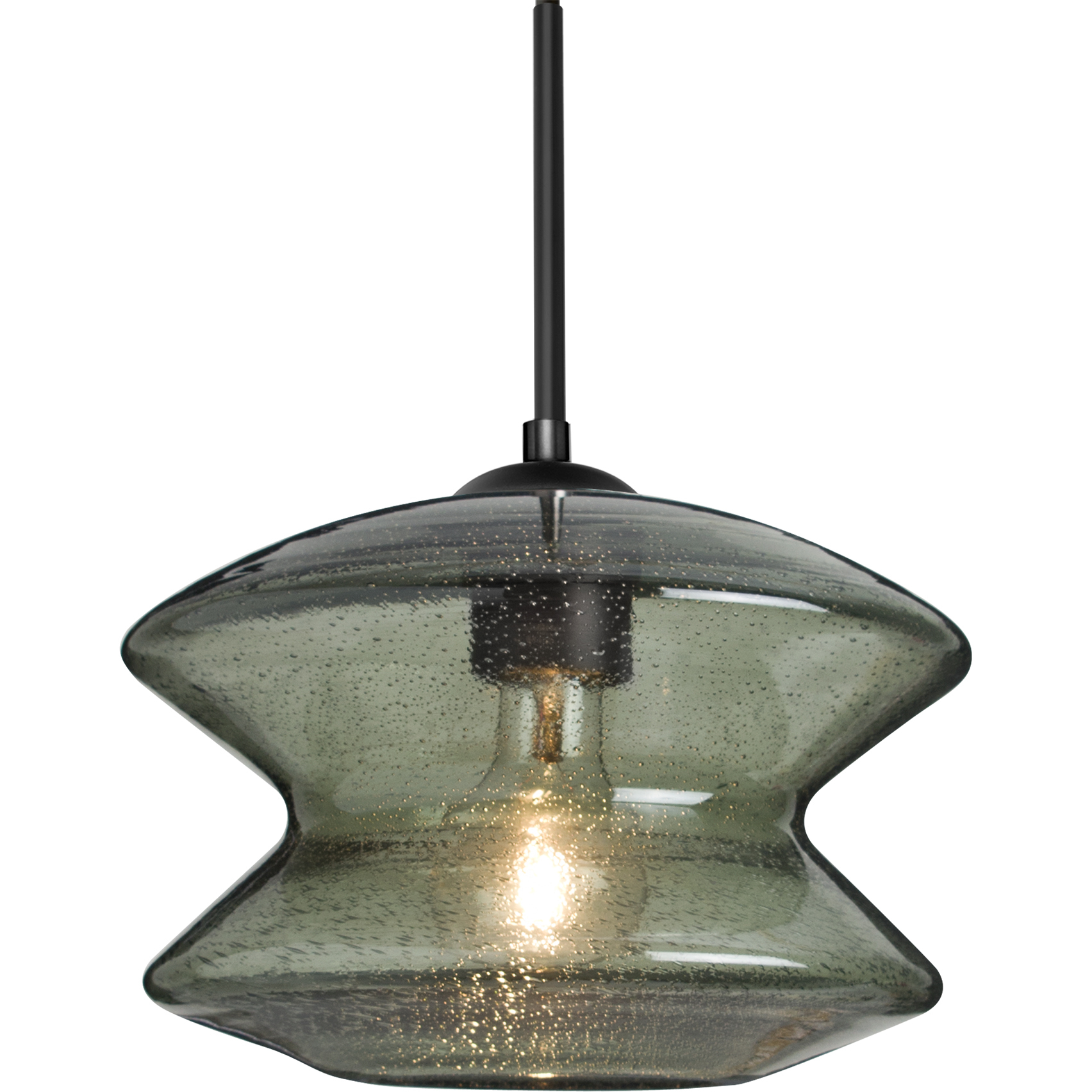 Besa Lighting 1JT-ZENMS-BK Zen 1 Light Black Cord Pendant Ceiling Light