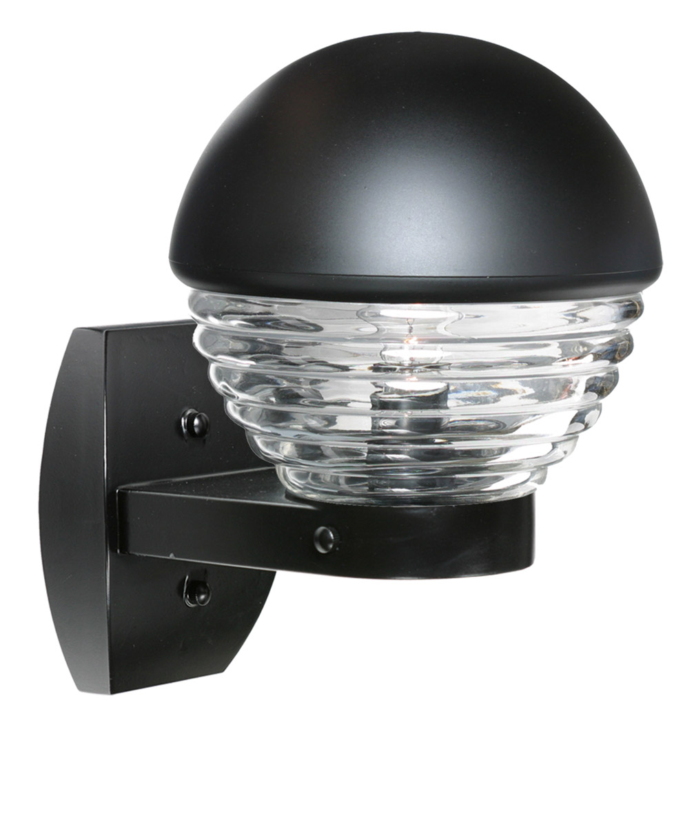 Besa Lighting 306157-WALL 3061 Series 1 Light 12 inch Black Outdoor ...